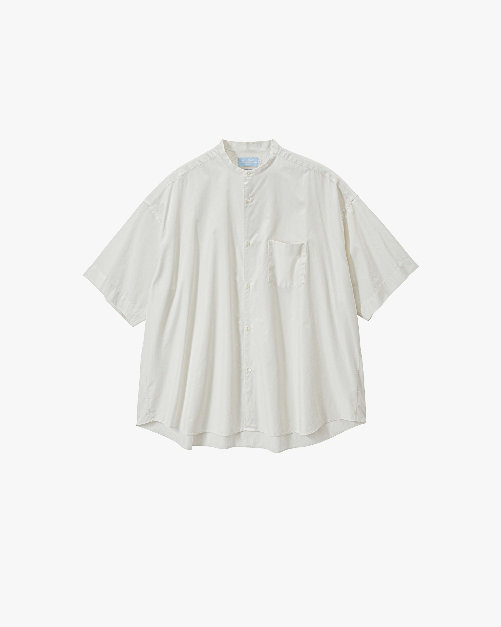 ALUMO for Graphpaper S/S Oversized Band Collar Shirt