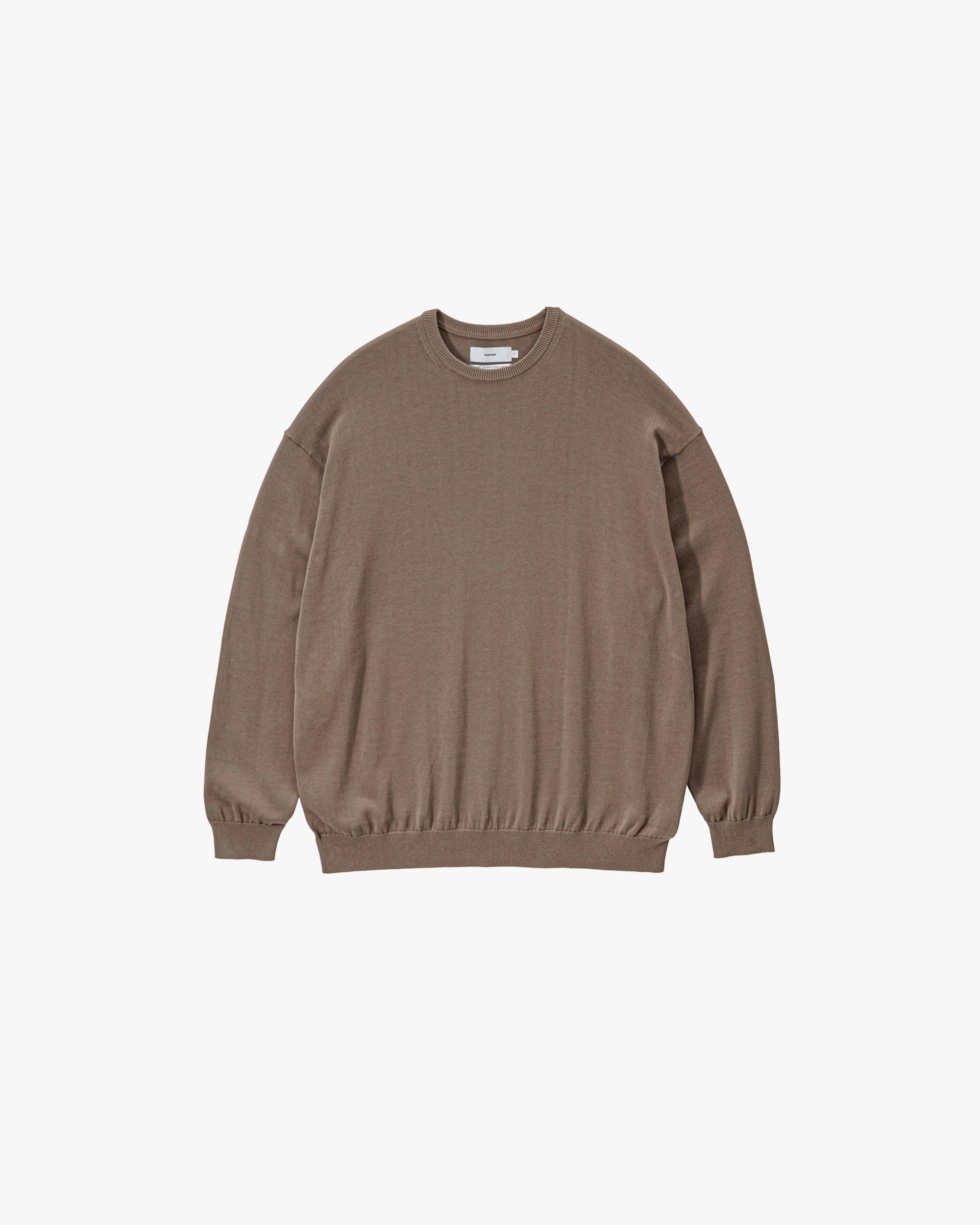 Suvin High Gauge L/S Crew Neck Knit – Graphpaper
